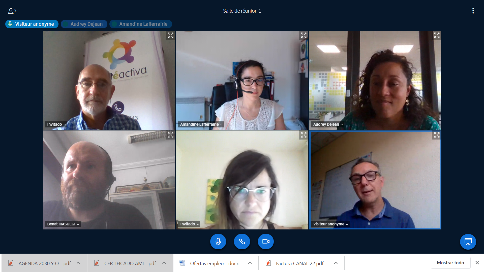 RÉUNION DE L´EQUIPE PROJET 17 SEPTEMBRE 2020 - Translanekin